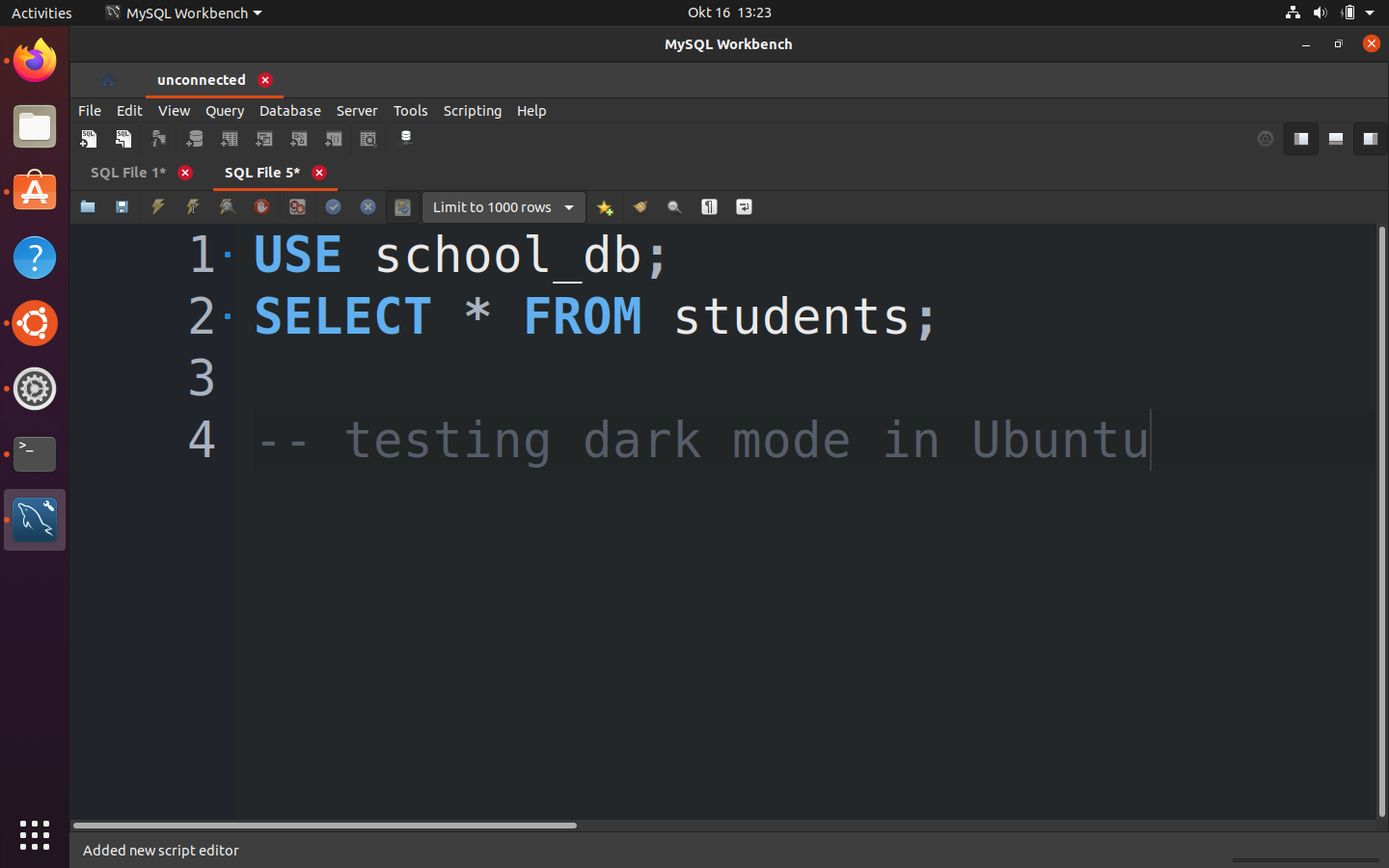 How To Enable MySQL Workbench Dark Theme Windows MacOS Linux Sebhastian