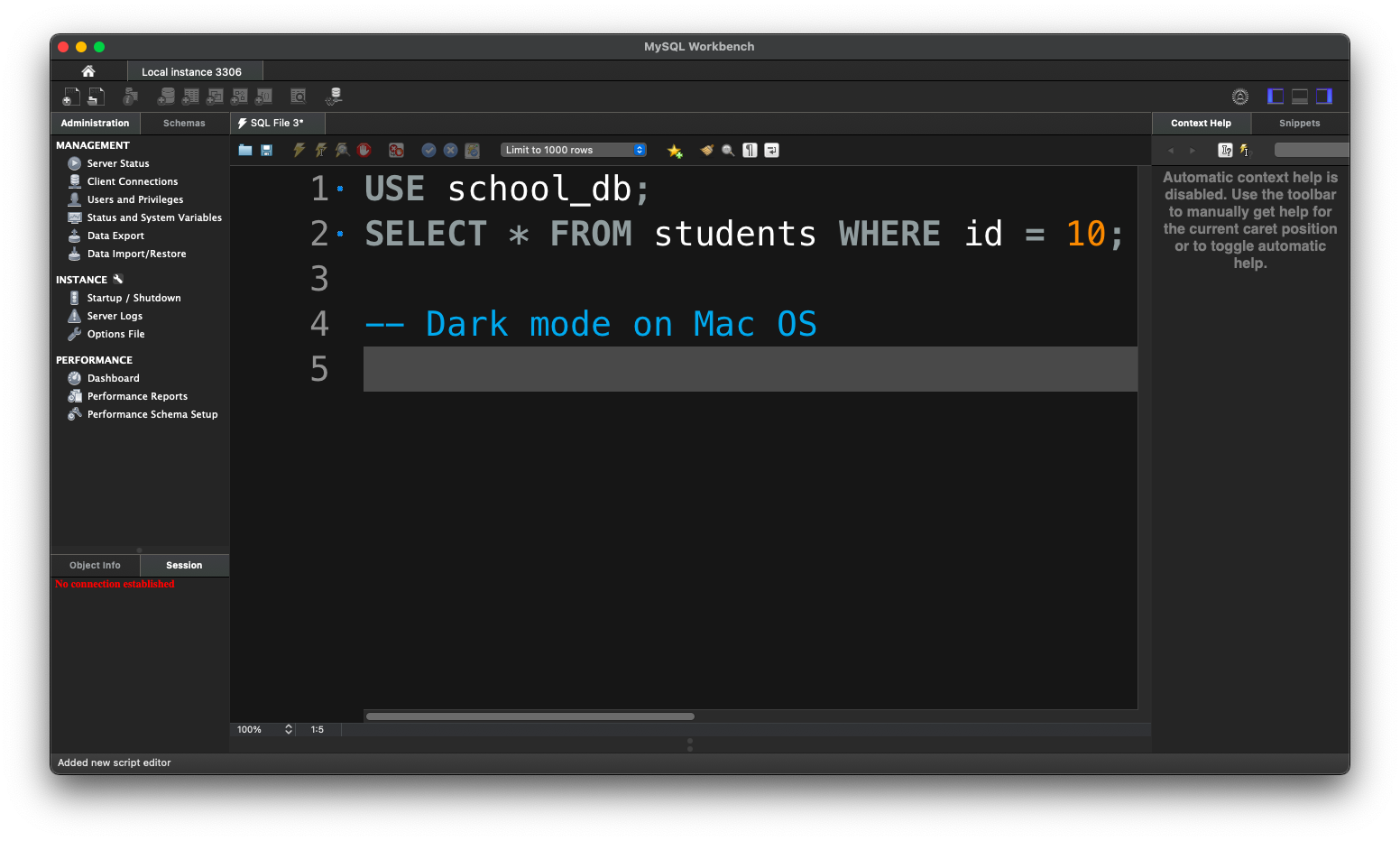 Mysql Workbench Dark Theme Namecm