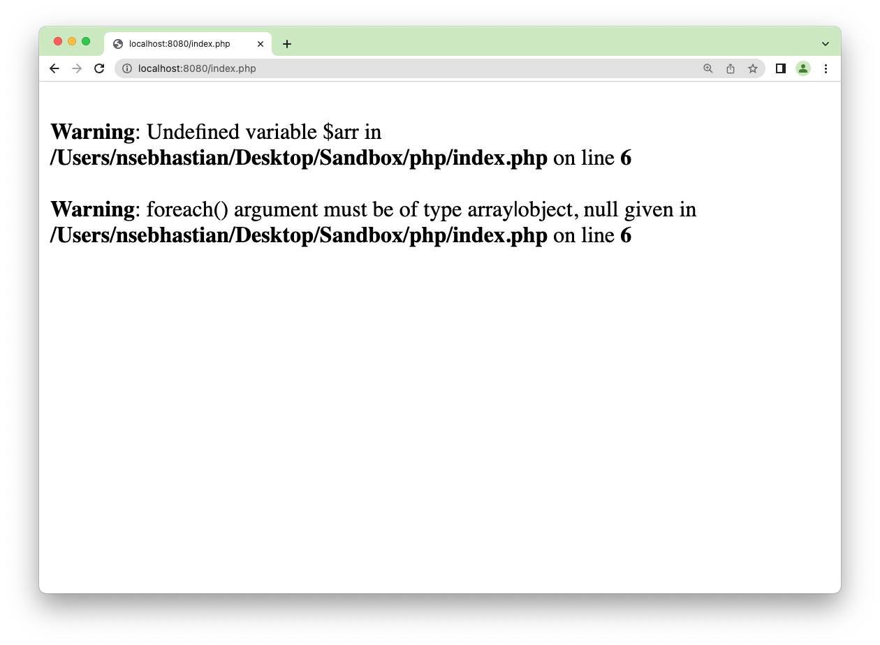 PHP Show Errors In The Browser Sebhastian